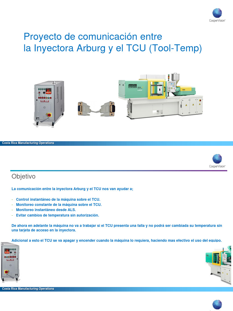 Comunicación TCU e Inyectora | PDF | Ingeniería mecánica | Ciencias fisicas