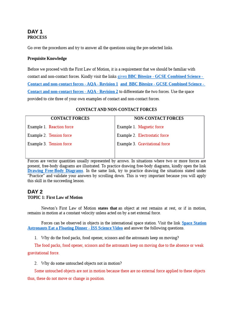 Newton's Laws of Motion Guide | PDF | Force | Weight