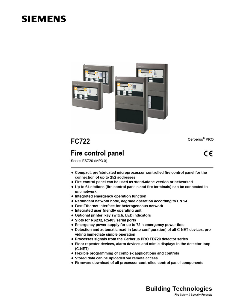 1.03 - DS - FDA Panel Series FS722 | PDF | Computer Network | Computing