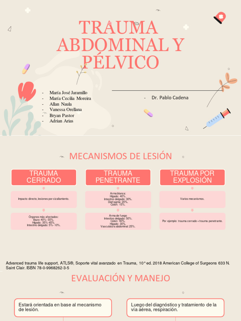 Tema 3 - Trauma Abdominal y Pélvico | PDF | Lesión | Abdomen