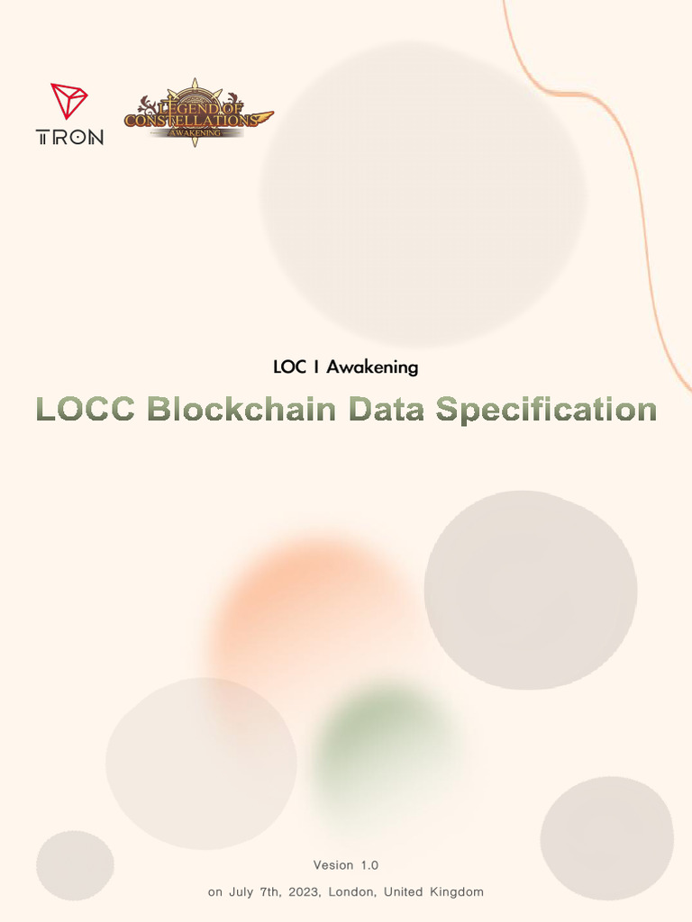 LOCC Token Overview for LOC I: Awakening | PDF | Cryptocurrency ...