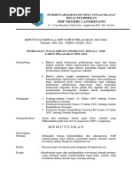 Surat Penunjukan PLh Kepala Sekolah | PDF