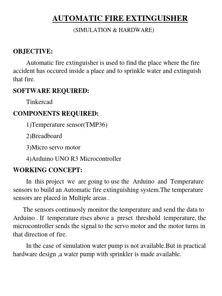 Automatic Fire Extinguishernew | PDF