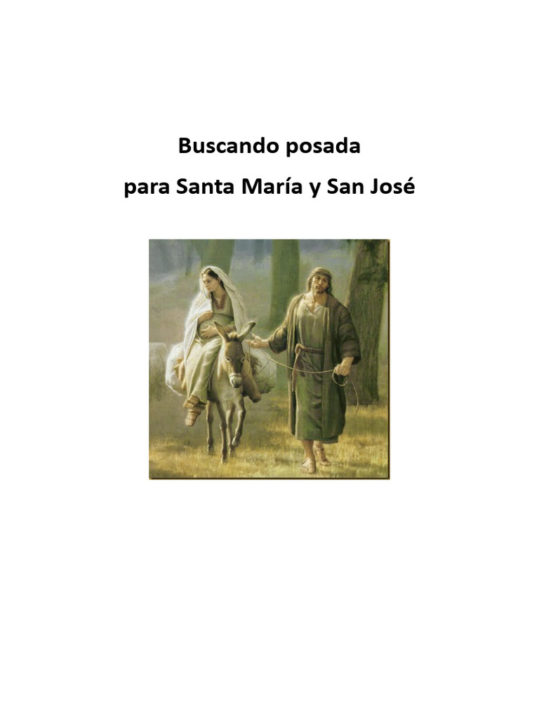 Buscando Posada para Santa María y San José | PDF | María, madre de ...