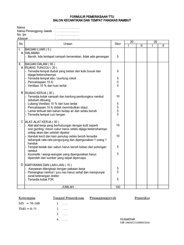 Format TTU Salon | PDF