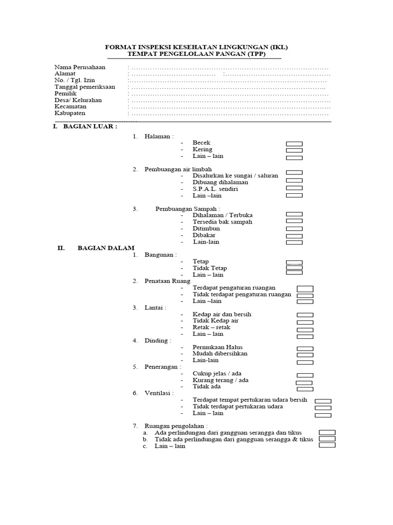 Format IKL TPM | PDF