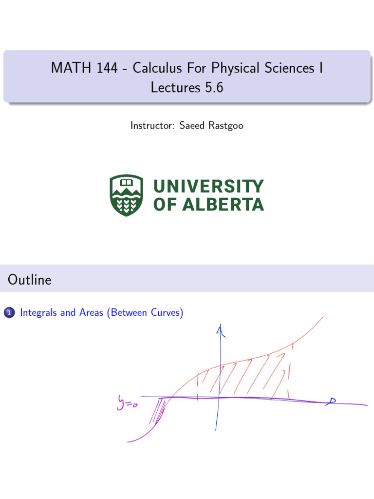 Course Slides MATH 144 - Lecture 5.6 - C1 - Annotated | PDF