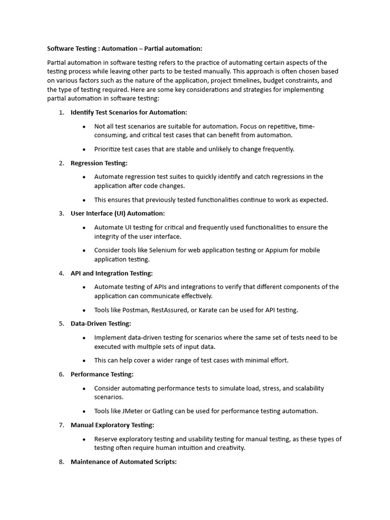 Software Testing | PDF | Software Testing | Automation Software Testing | PDF | Software Testing | Automation