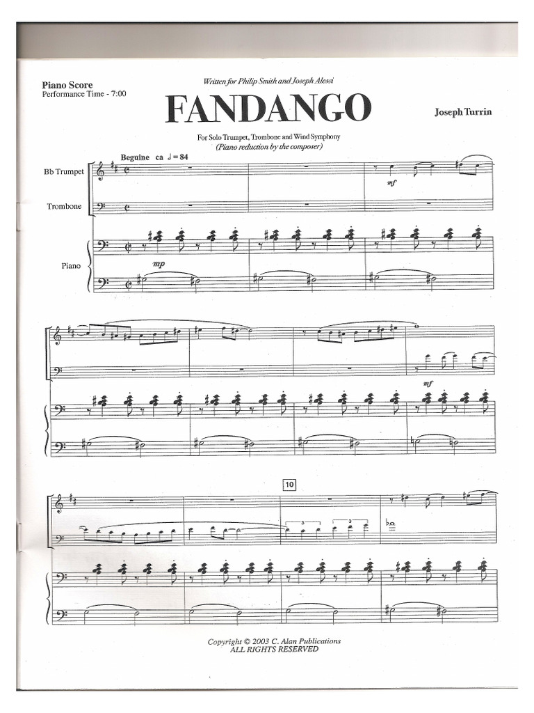 Fandango Piano | PDF