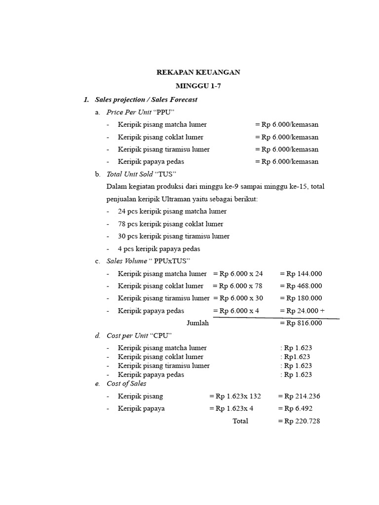 REKAPAN KEUANGAN | PDF