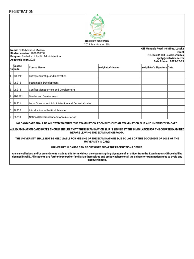 Rockview University | PDF | Government And Personhood | Government