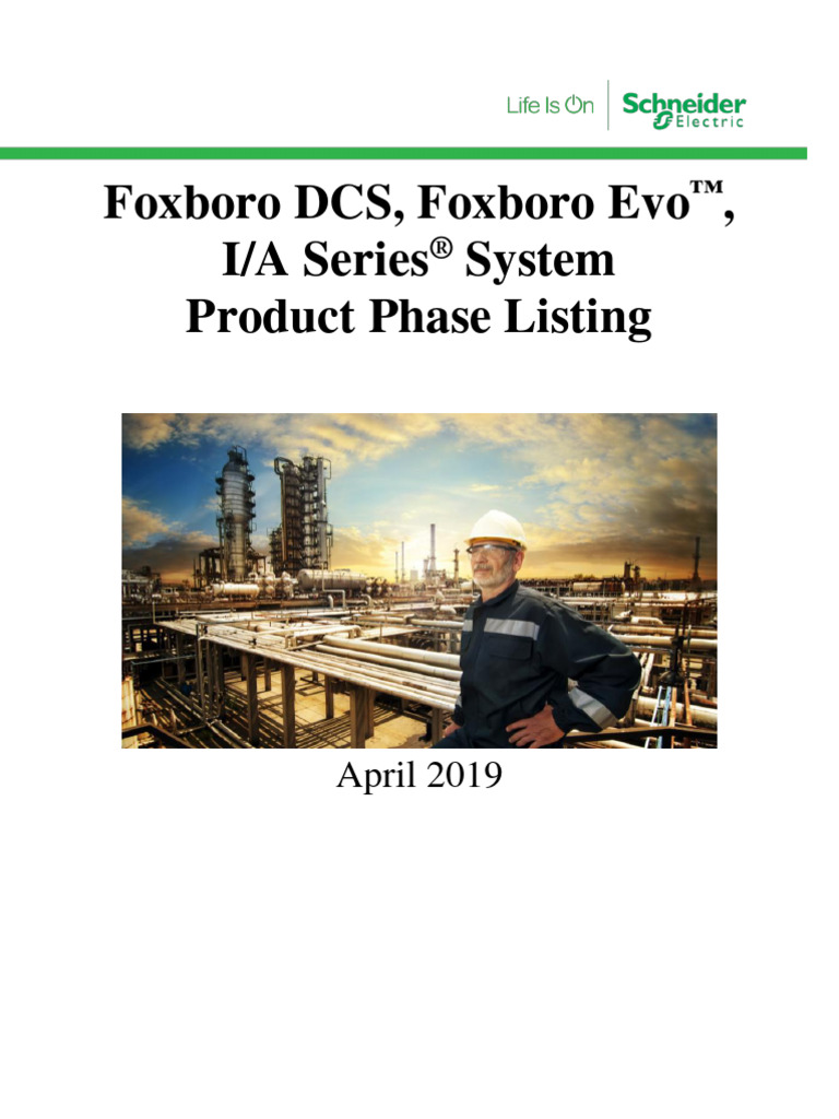 FOXBORO IA_Series_Lifecycle_Product_Phase_Listing | PDF | Life Cycle Assessment | Computer ...