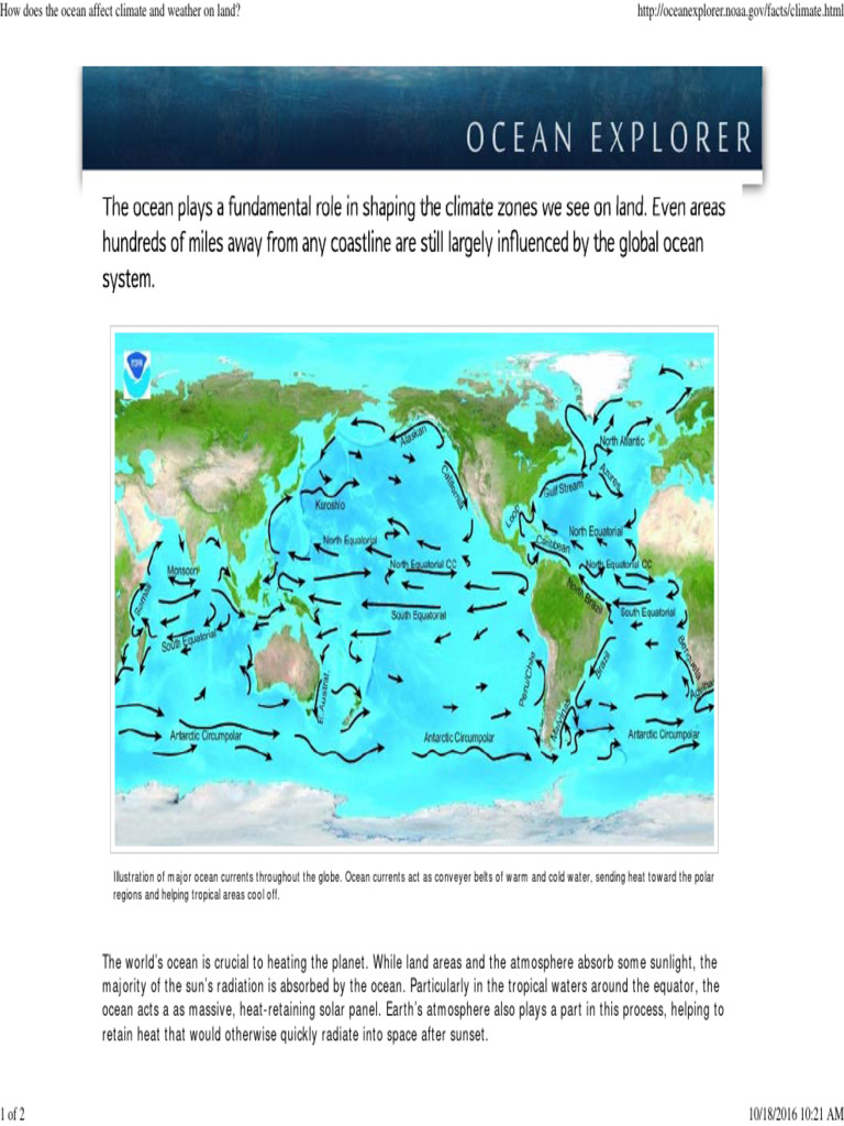 No A A Ocean Explorer Climate | PDF | Oceans | Earth