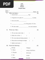 Class 1 Science Workbook 1 | PDF | Foods | Habitat