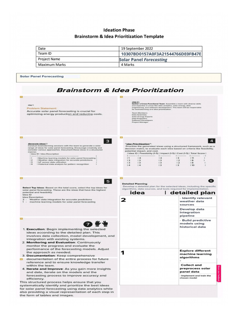 Brainstorming Idea Generation Ideation Phase | PDF