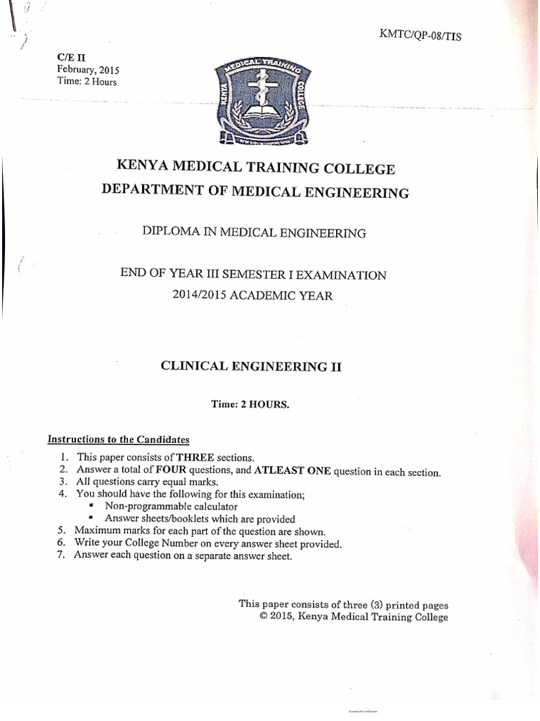 Clinical 2 Past Papers | PDF