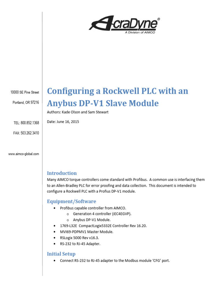 ProSoft Configuration for AIMCO PLC | PDF | Software | Computer Science
