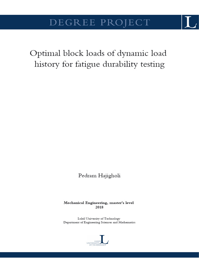 Optimal Block Loads of Dynamic Load | PDF | Deformation (Engineering ...