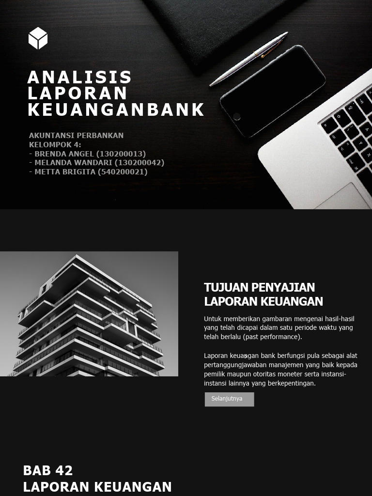 Analisis Laporan Keuangan Bank Kelompok 4 Akuntansi Perbankan | PDF