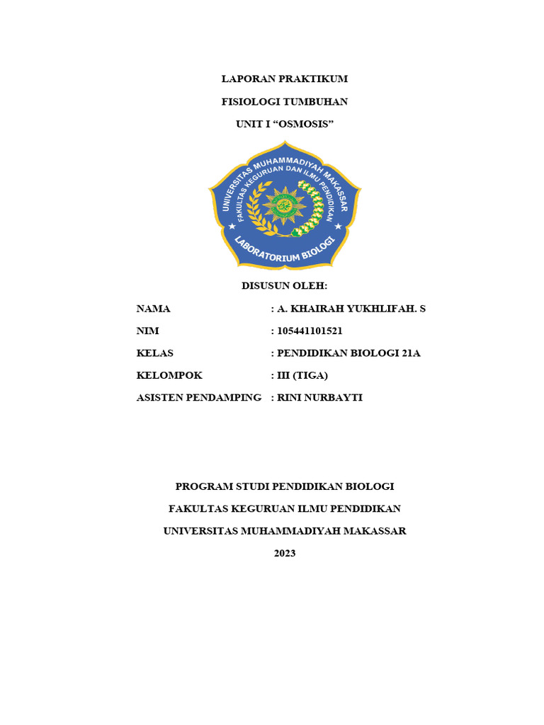 Laporan Unit 1 Fistum | PDF