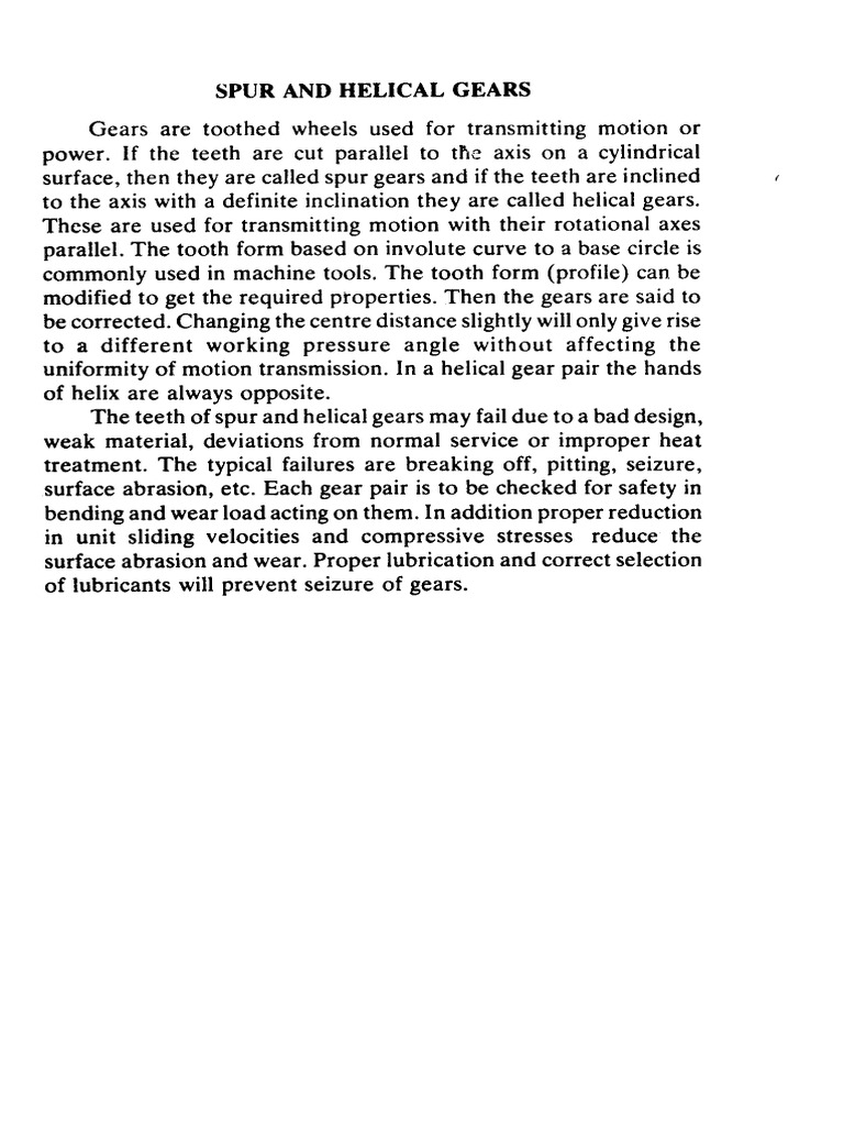 Spur and Helical Gears | PDF