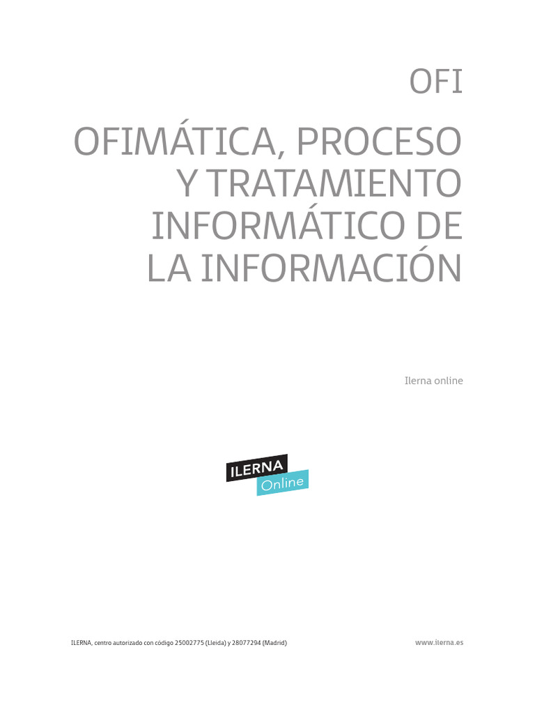 Ofimatica Ilerna | PDF | Software de la aplicacion | Informática
