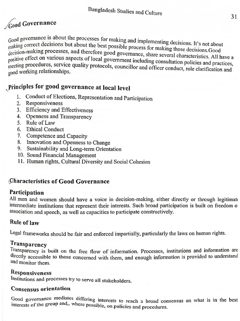 Good Governance & Bureaucracy | PDF