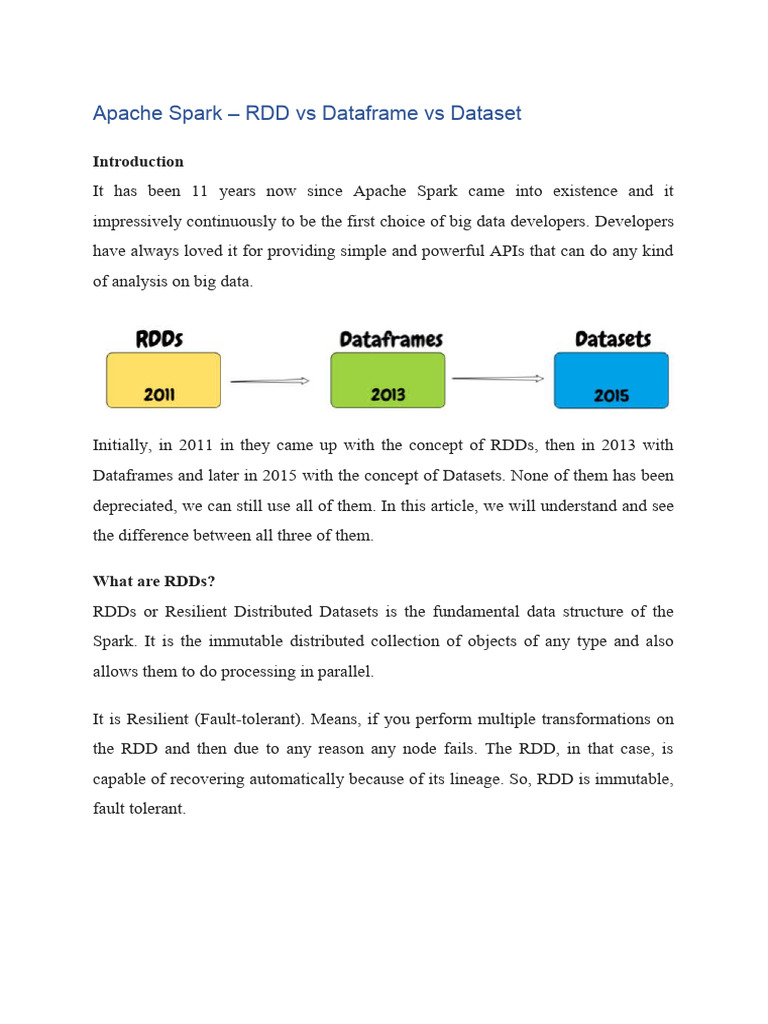 ApacheSpark MyNotes | PDF | Apache Spark | Computer Science