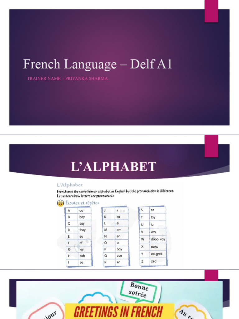 Débuter en Français: Salutations A1 | PDF