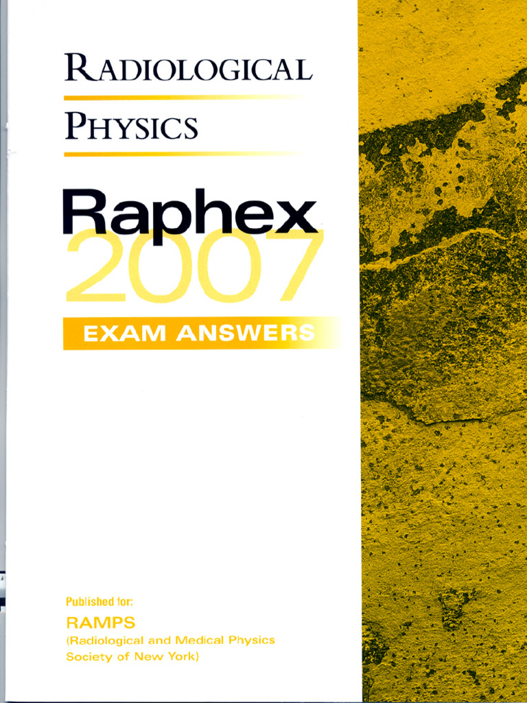 Raphex 2007 Answers | PDF