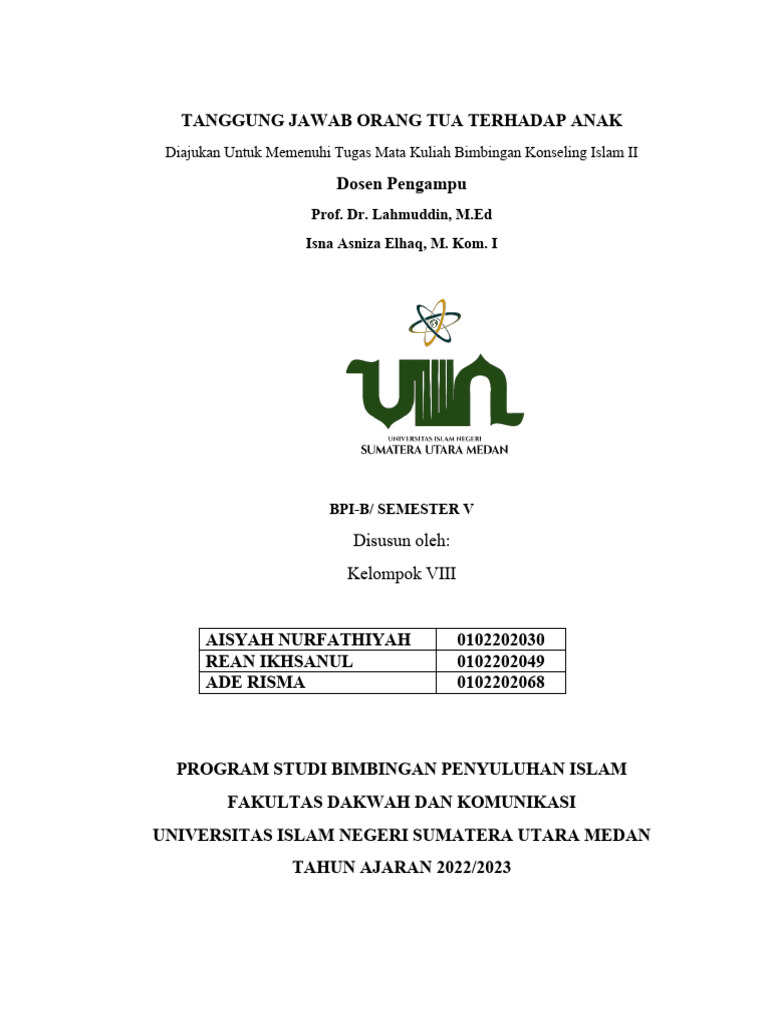 Tanggung Jawab Orang Tua Terhadap Anak | PDF | Kesehatan Holistik