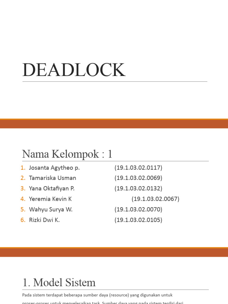 Deadlock | PDF