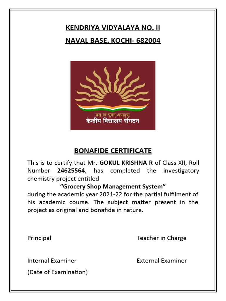 CS Investigatory Project by Gokul | PDF | Databases | Data Management