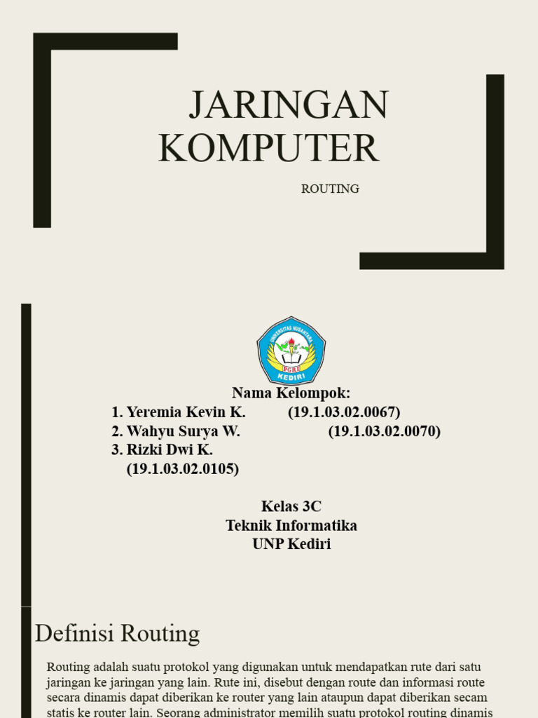 Jarkom Routing | PDF