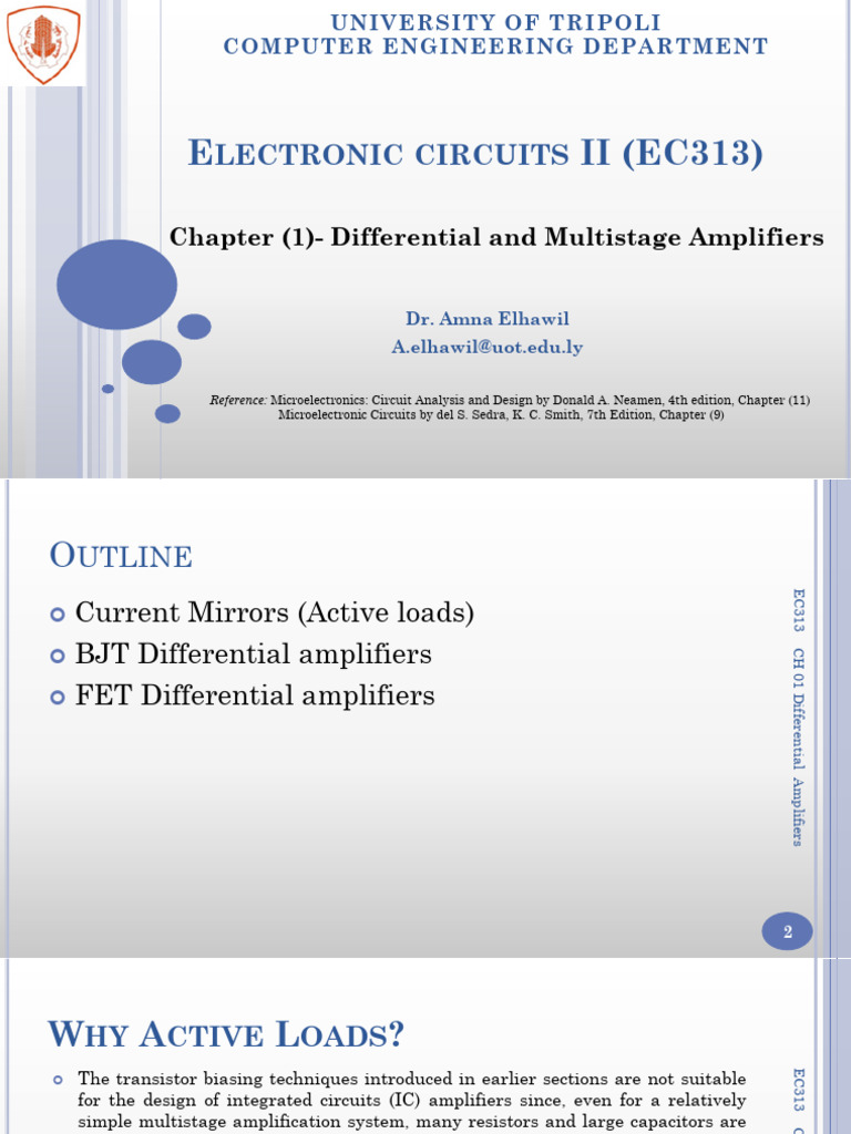 Chapter - 01 Differential and Multistage Amplifiers | Download Free PDF ... Chapter - 01 Differential and Multistage Amplifiers | Download Free PDF ...