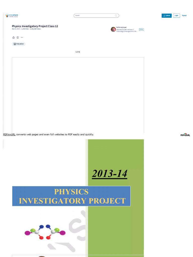 WWW Slideshare Net Rahulkushwaha06 Physics Investigatory Project Class ...