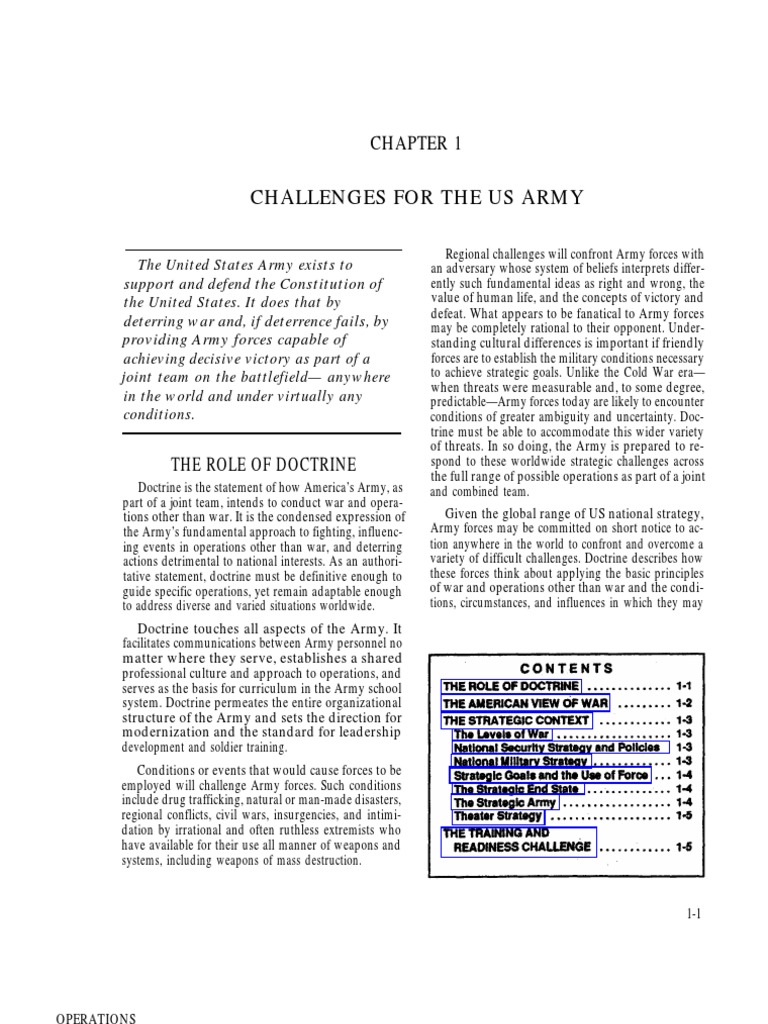 Field Manual 100-5 - Operations | PDF | Military | United States Army