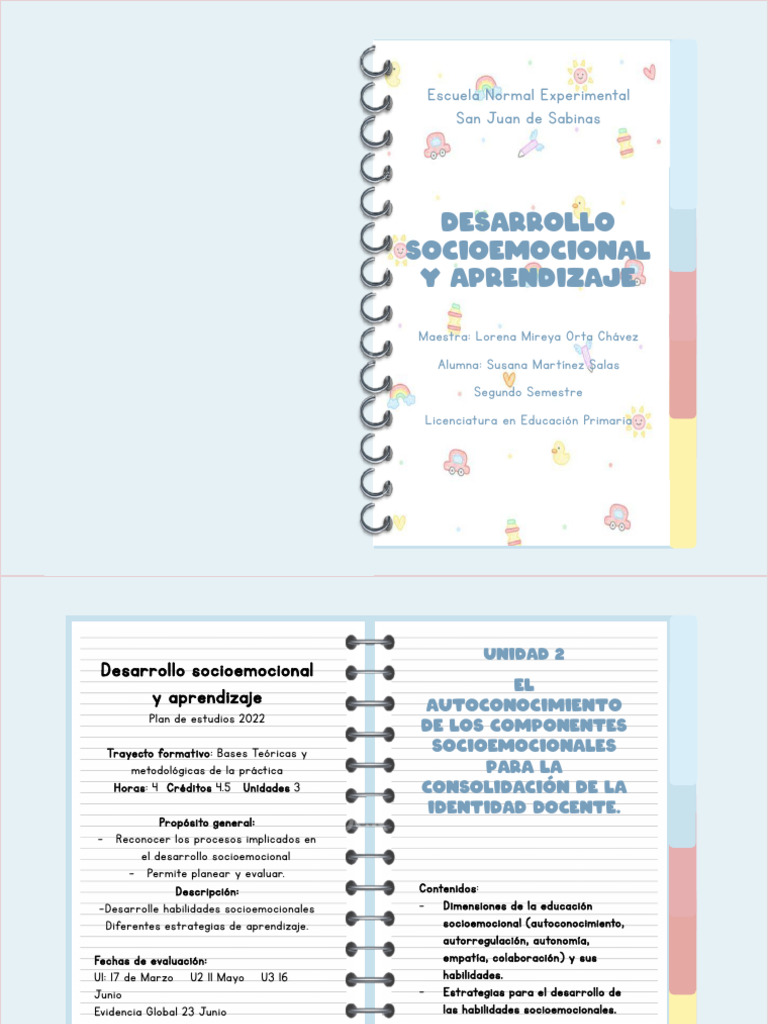 Diario De Emociones Evidencia De Unidad 2 Pdf Las Emociones