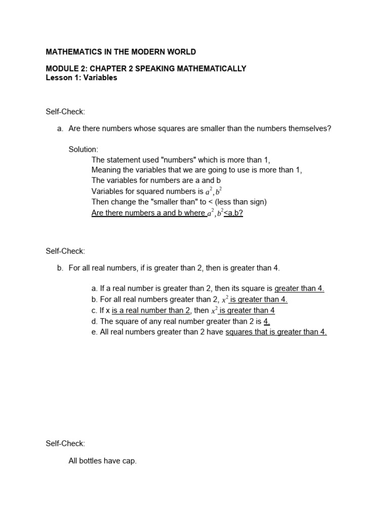 MATH (Module 2) | PDF