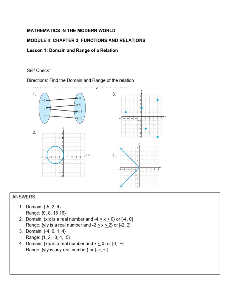 MMW (Module 4) | PDF
