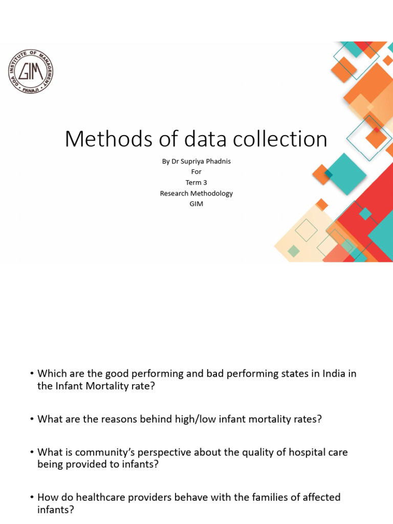 Session 11 - Methods of Data Collection | PDF | Survey Methodology | Questionnaire