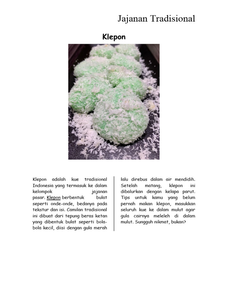 Jajanan Tradisional | PDF