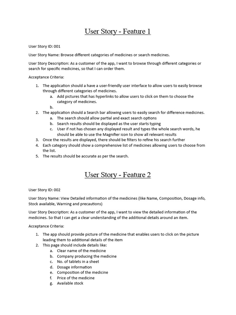 User Stories | PDF | Payments | Computer Science