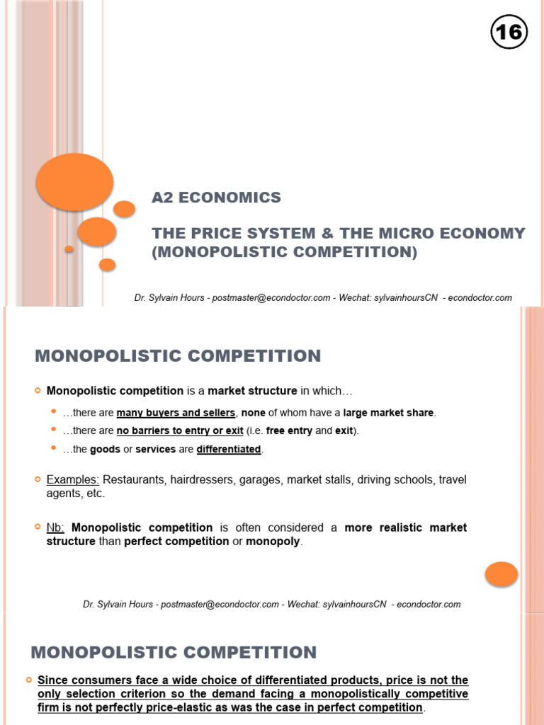 A-Level Economics - The Price System and The Micro Economy ...