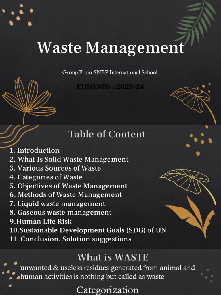 Waste Management | PDF | Waste | Recycling