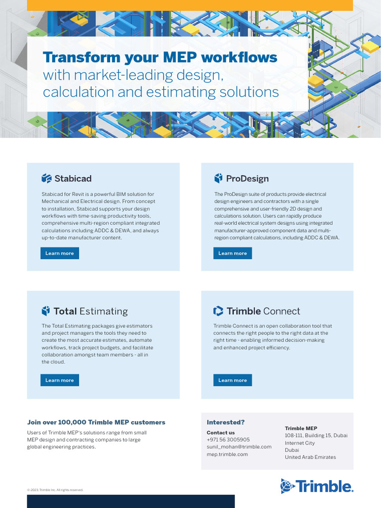 Transforming MEP Workflows with Trimble | PDF | Autodesk Revit | Computing