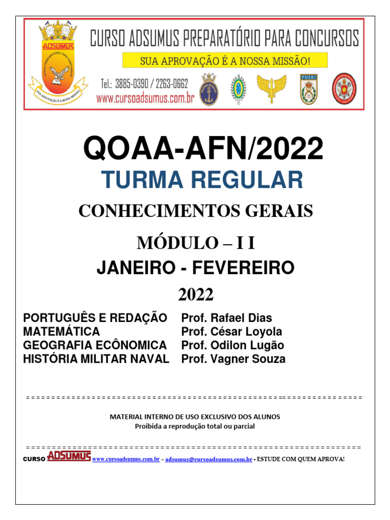 Módulo II Qoam - Janeiro e Fevereiro 2022 | PDF | Gravidez | Argumento