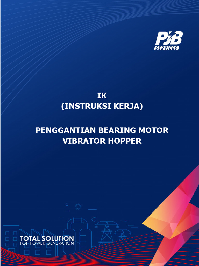 Panduan Penggantian Bearing Motor Hopper | PDF