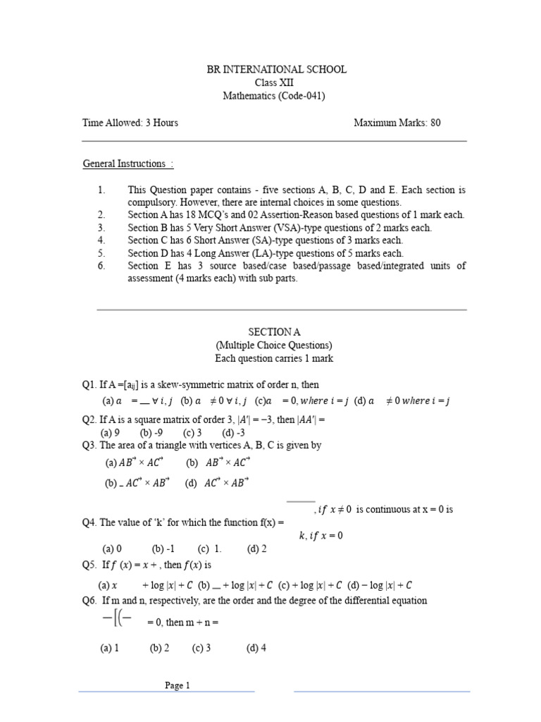 12 Th Maths Download Free Pdf Mathematical Analysis Mathematical Objects 