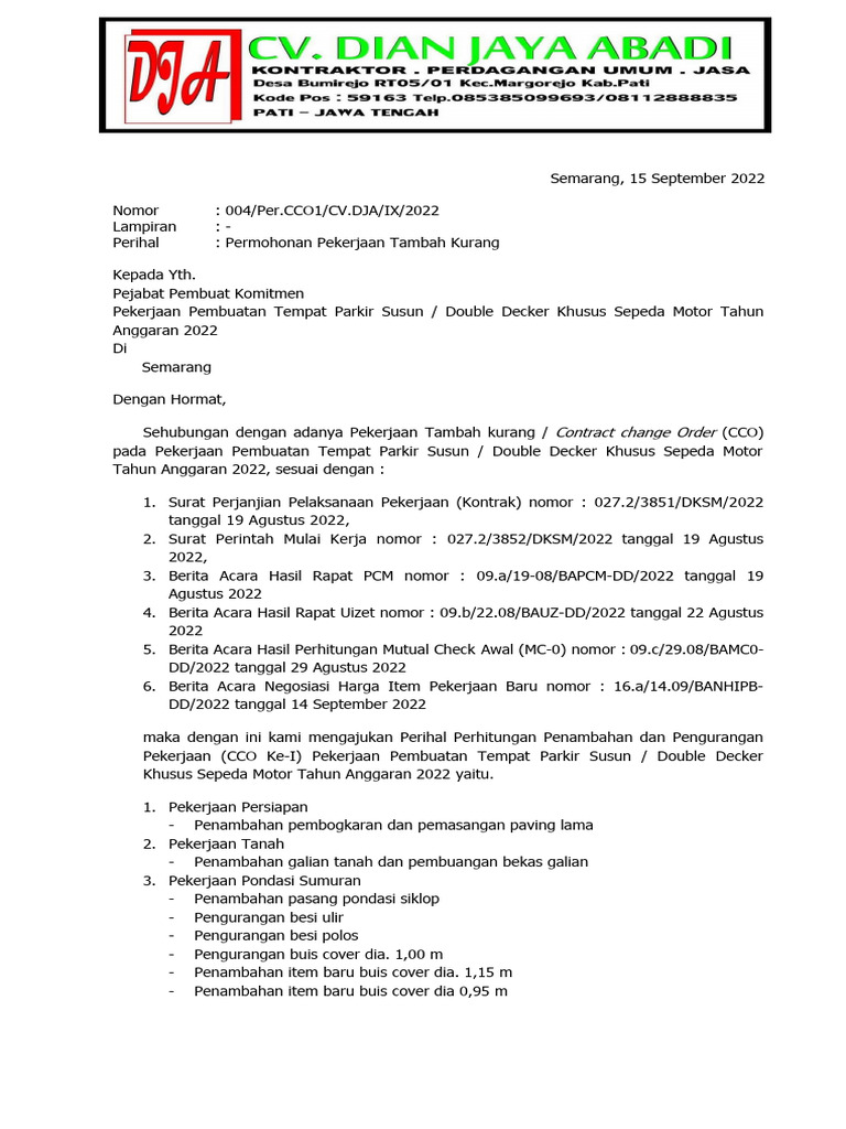 8 Surat Permohonan Cco 150922 | PDF